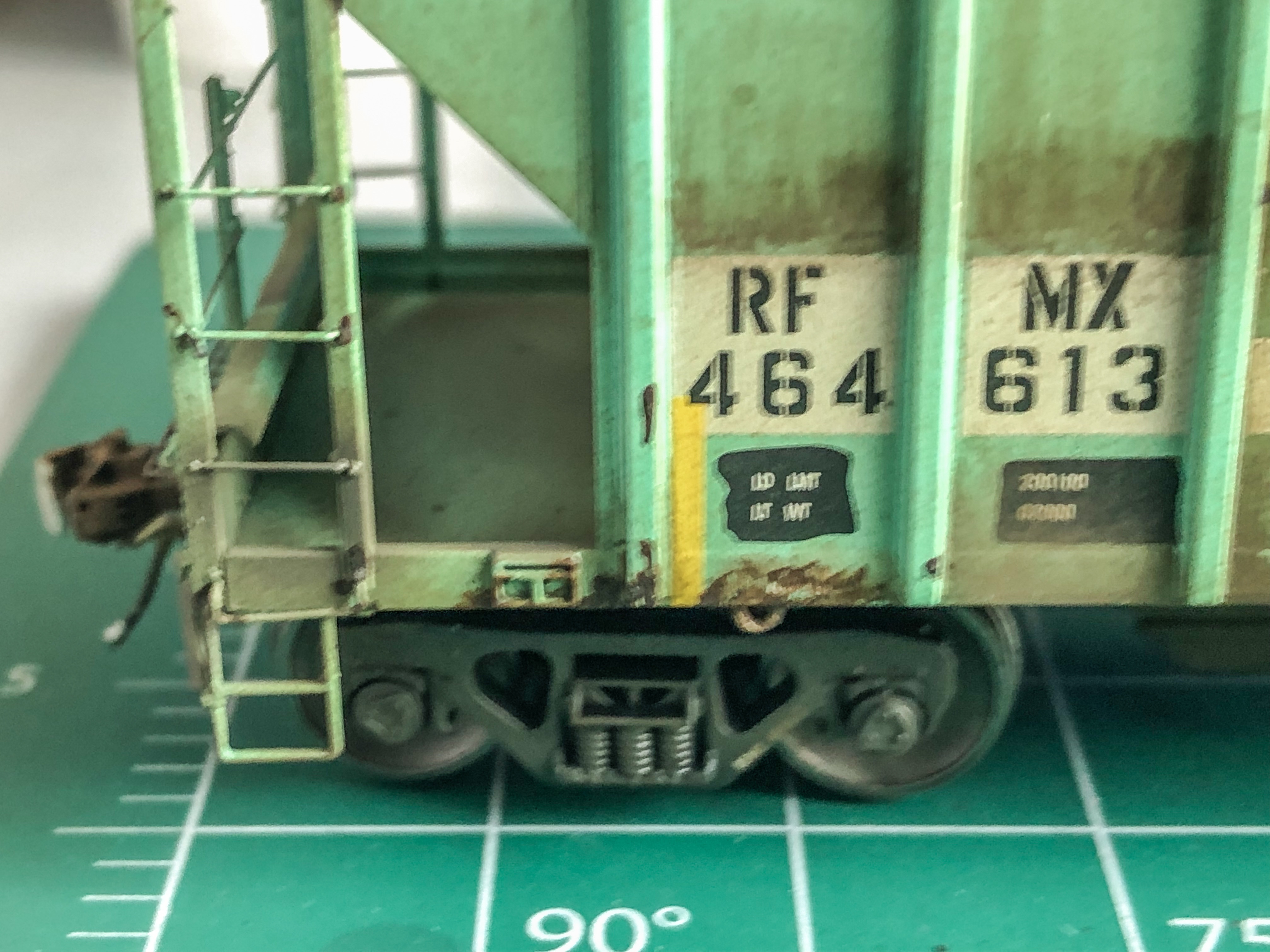 Evolution of a patched hopper… – The Weathering Depot