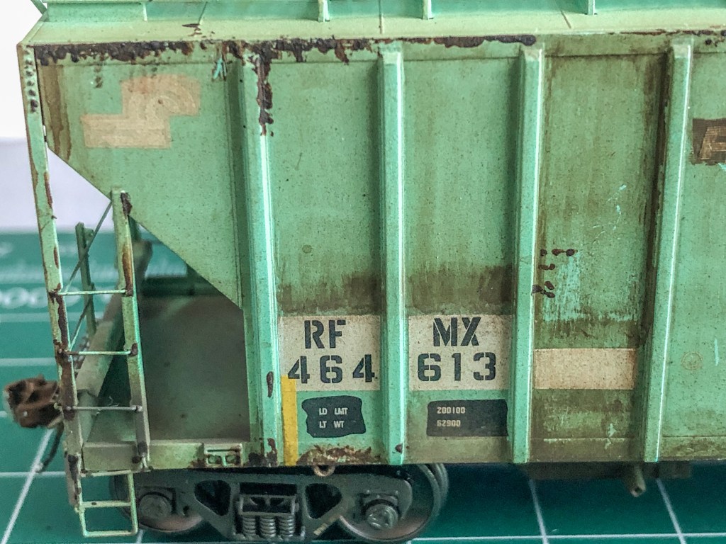 Evolution of a patched hopper… – The Weathering Depot